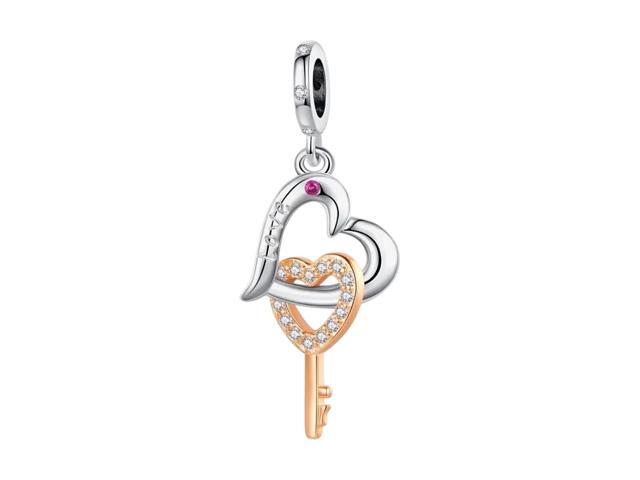 Click here for New 2026 925 Silver Original Red Heart Bicycle Cou... prices