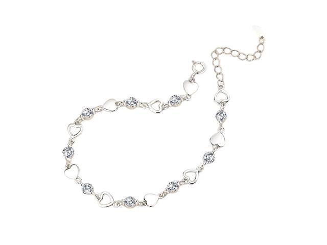 Click here for New 2026 925 Sterling Silver Heart Shaped Bracelet... prices