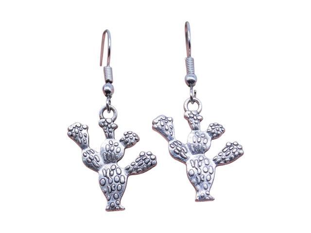 Click here for New 2026 Plant Four-Leaf Cactus Drop & Dangle Earr... prices