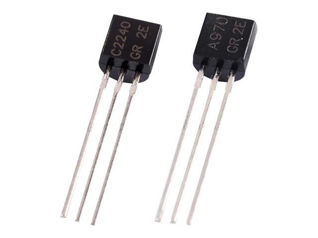 Click here for 100pcs 2SA970 2SC2240 TO92 (50PCS* A970 +50PCS* C2... prices