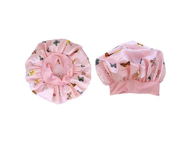 Click here for Wide Band Satin Sleep Bonnet  Butterfly Print  wit... prices
