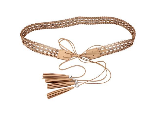 Click here for WomenS Beige Faux Leather Lace Tassels Belt  68.9... prices