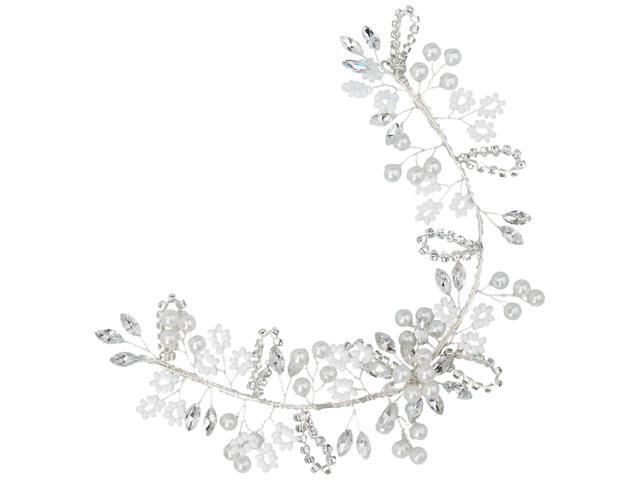 Click here for Bridal Headband With Pearl: Wedding  Rhinestone  H... prices