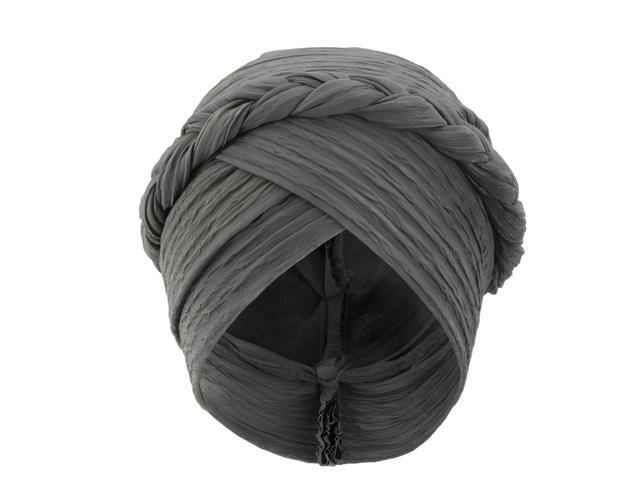 Click here for WomenS Headscarf Turban  Pleated Gray Braid Wrap... prices