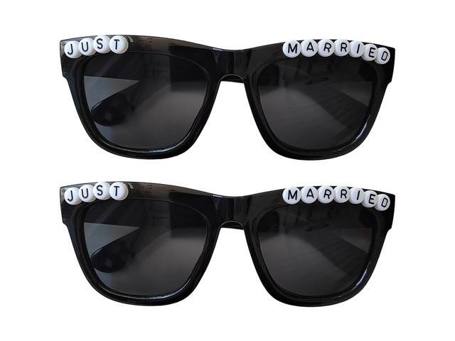 Click here for 2 Groom Sunglasses  Black Plastic Wedding Accessor... prices