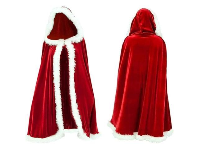 Click here for 150cm Christmas Hooded Cloak  Red Mantle for Chris... prices