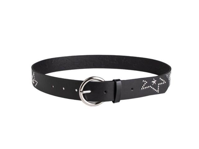 Click here for Star Studded WomenS Black Waist Belt  Leather Punk... prices