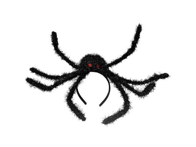 Click here for Halloween Spider Headband  Black Fuzzy Hairband Wi... prices