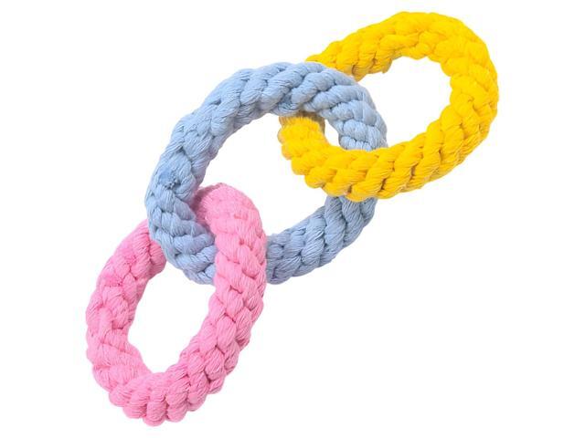 Click here for Interactive Dog Cotton Rope Ring  Round Pet Chew T... prices