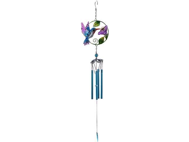 Click here for Bird Shaped Glass Metal Wind Multi-Tube Hanging Or... prices