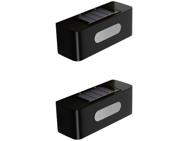 Click here for 2 Pcs Solar Wall Lights  Black Solar Fence Light w... prices