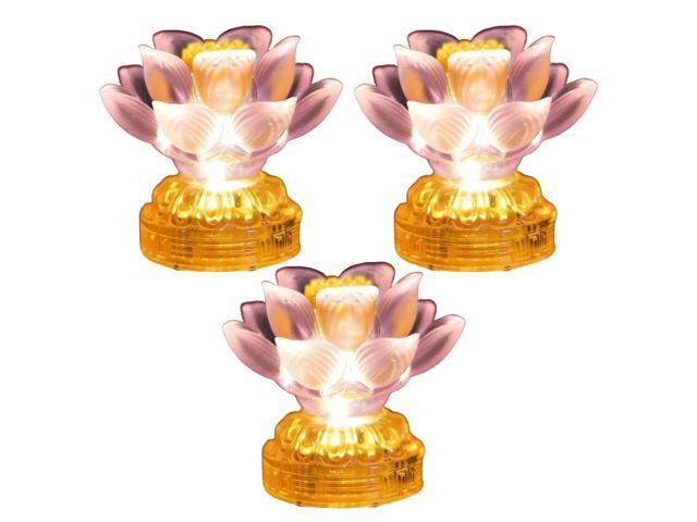 Click here for Yellow LED Artificial Plastic Prayer Light  3 Pcs... prices