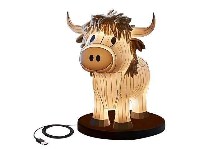 Click here for Resin Cow Table Lamp  Highland Yak Night Light  6.... prices