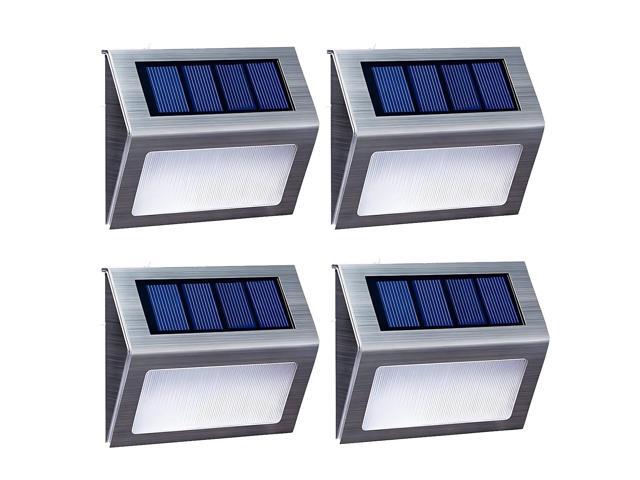 Click here for 4 Pcs Stair Step Lights  Solar Powered Led Outdoor... prices