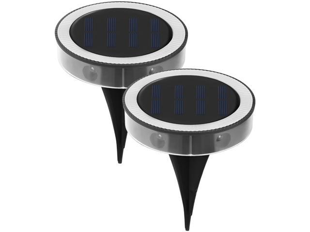 Click here for 2 Pcs Outdoor Solar Ground Lights  Waterproof Disk... prices