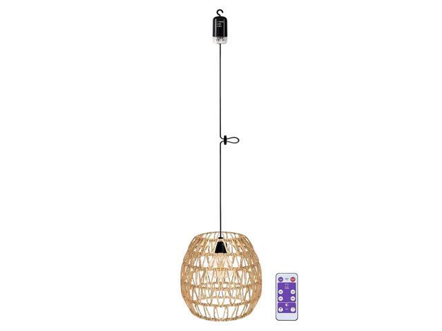 Click here for Rattan Battery Powered Led Lantern  Handwoven  Rem... prices