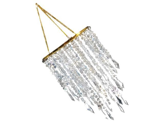 Click here for 3 Tiers Acrylic Beaded Chandelier Shade  7.9 X 7.9... prices
