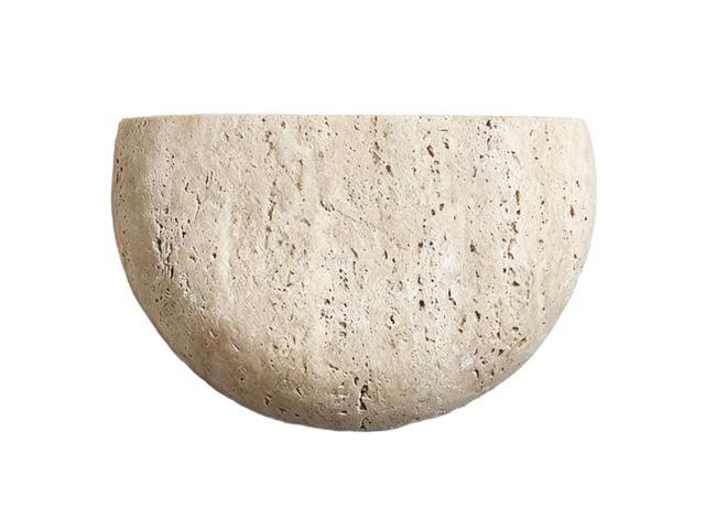 Click here for Warm Light Led Travertine Wall Lamp  Half-Moon Sco... prices
