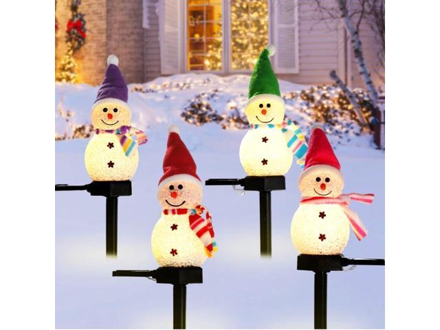 Click here for 4-Pack Solar Snowman Garden Lights for Christmas prices
