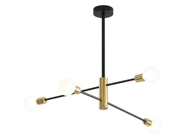 Click here for Modern Nordic Hanging Chandelier  Plug in 4-Light... prices