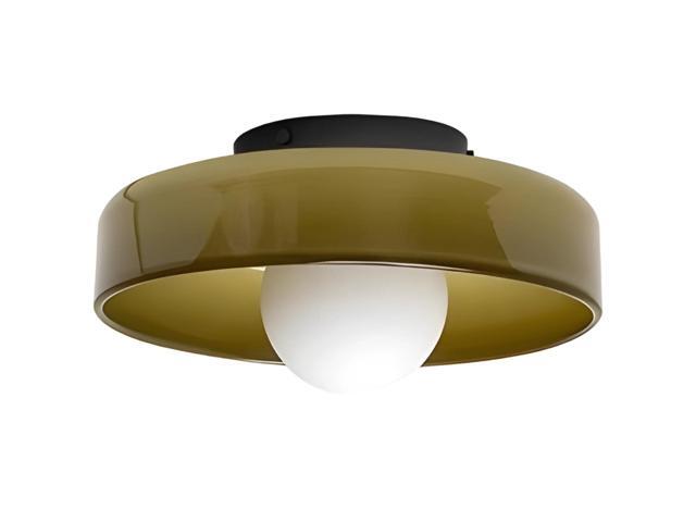 Click here for Semi Flush Mount 9.8 in (25 Cm) Green Glass Ceilin... prices