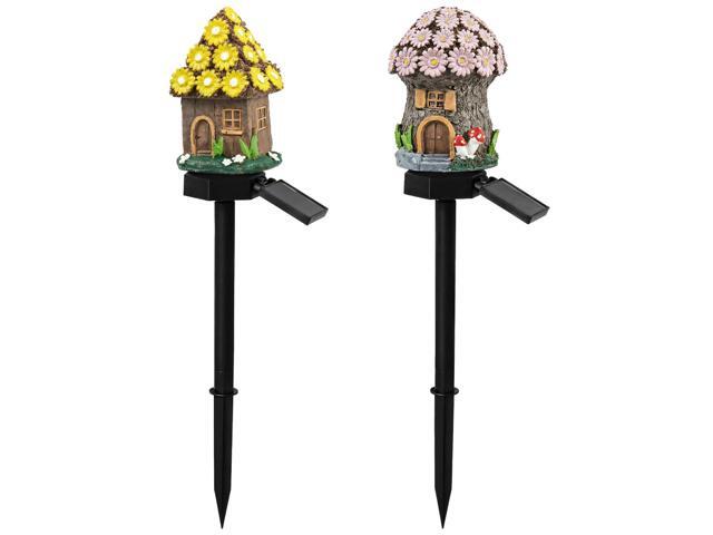 Click here for Solar Mushroom Garden Lights  Cartoon House Led St... prices