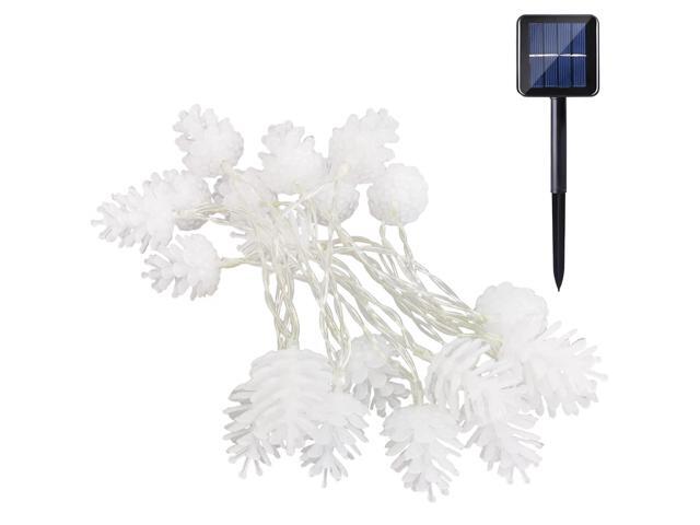 Click here for Solar Pine Cone String Lights  Outdoor Led Holiday... prices