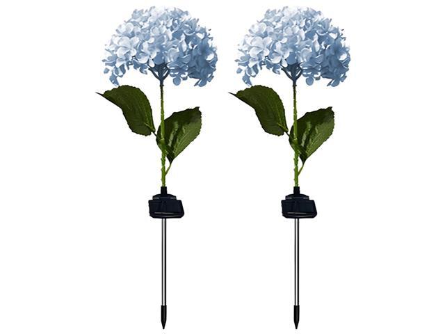 Click here for 2 Pcs Solar-Powered Hydrangea Garden Stake Lights... prices
