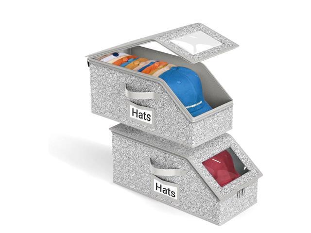 Click here for 2 PCS Stackable Hat Organizer Baseball Cap Storage... prices
