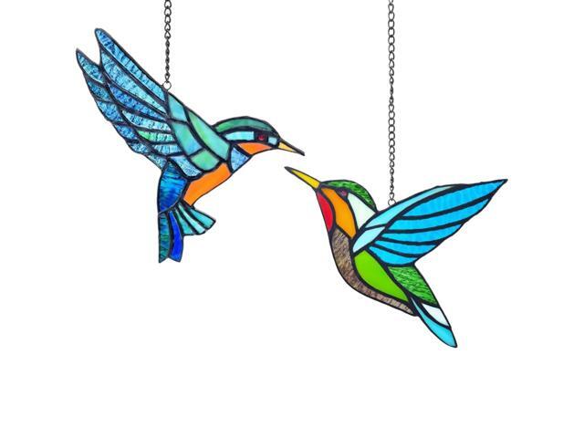 Click here for Stained Glass 2 Pcs Hummingbird For Windows  Acryl... prices