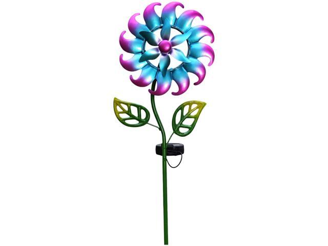 Click here for Blue Solar Wind Spinner  Kinetic Windmill  36.6 in... prices