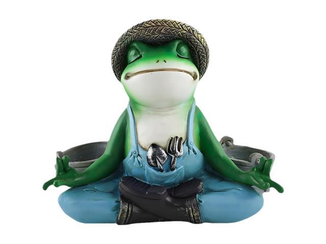 Click here for Meditating Frog Planter  Resin Garden Decor Statue... prices