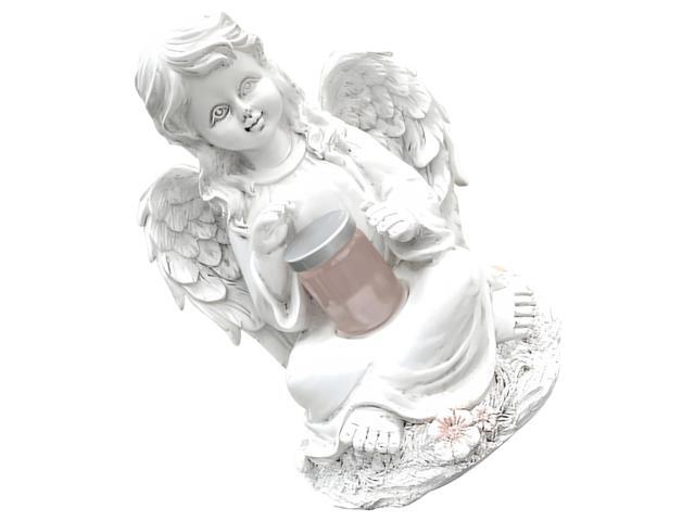 Click here for Solar Garden Angel Girl Statue  Resin Sculpture wi... prices