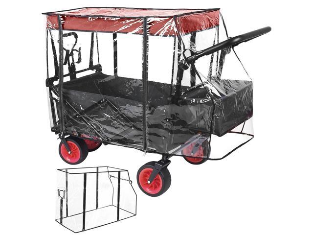 Click here for Transparent Push-Pull Wagon Canopy  Folding Rain a... prices