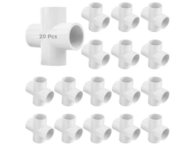 Click here for 20 Pcs 1/2 Inch PVC 4-Way Cross Tee Fittings  Heav... prices