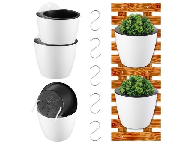 Click here for 5 Pcs Hanging Self-Absorbing Flower Pot with Hooks... prices