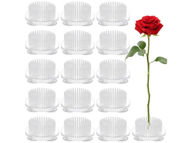 Click here for 16 Pcs Flower Frog  1.9 in Clear Round Plastic Flo... prices