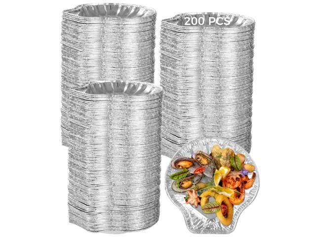 Click here for 200 Pcs Disposable Aluminum Clam Shell Trays for S... prices