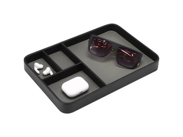 Click here for Pu Leather Tray Nightstand Organizer  4-Compartmen... prices