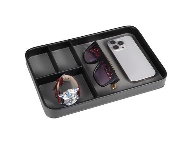 Click here for 4-Compartment Pu Leather Tray  Desk and Entryway C... prices