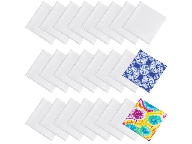 Click here for 24 Pcs White Cotton Bandanas 20 X 20 In  For Tie D... prices