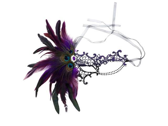 Click here for WomenS Masquerade Mask With Rhinestone Feather  Gr... prices