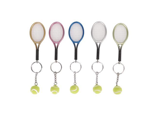 Click here for Tennis Racket Pendant Key Rings Resin Sport-themed... prices