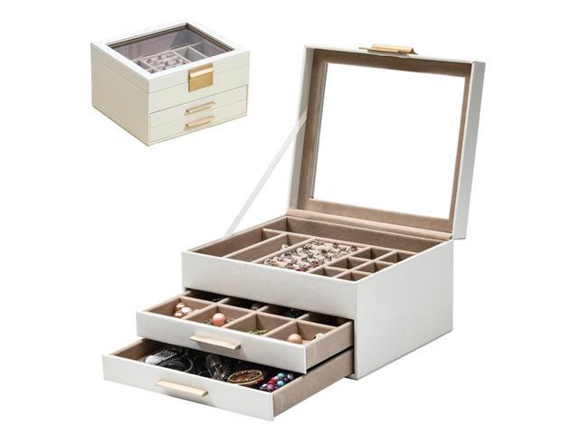 Click here for Three-layer Large-capacity Transparent Flip-top Je... prices