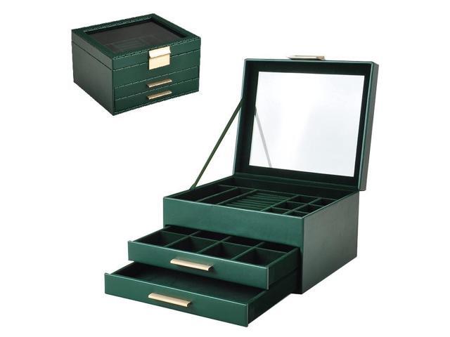 Click here for Three-layer Large-capacity Transparent Flip-top Je... prices