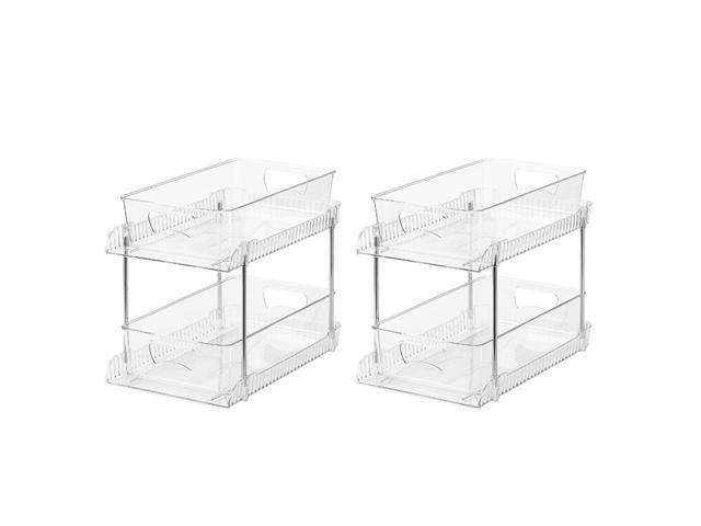 Click here for 2 Pack 2-Tier Pull-Out Multi-Purpose Clear Storage... prices