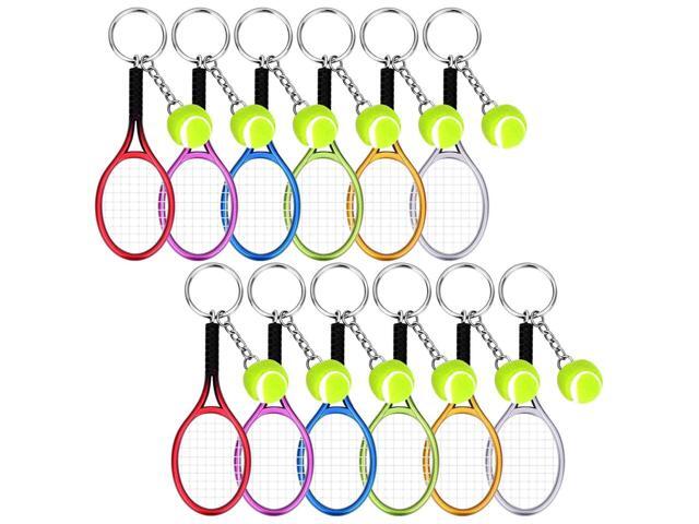 Click here for 12pcs Tennis Racket with Resin Key Ring Gift for S... prices