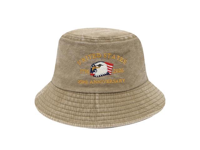 Click here for US 250th Anniversary Bucket Hat Retro Embroidered... prices