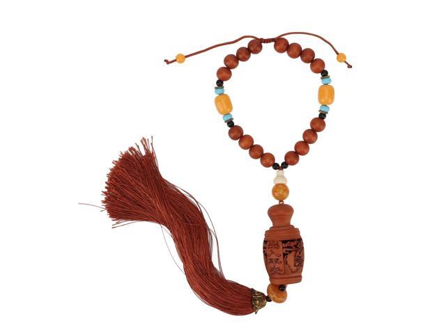 Click here for Wood Carved Amulet Pendant  Peach Wood Detailed Ca... prices