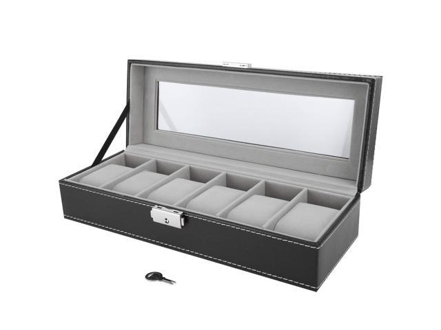 Click here for Luxury Watch Box Organizer with 6 Removable Pillow... prices